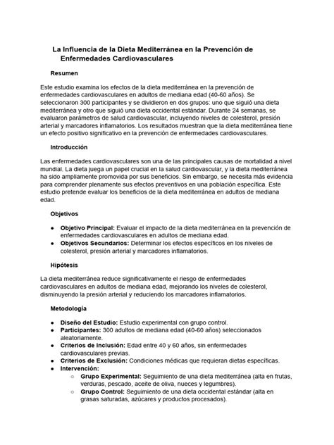 La Influencia De La Dieta Mediterránea En La Prevención De Enfermedades