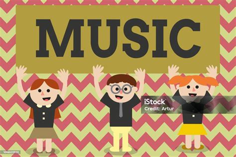 음악을 보여주는 텍스트 기호 개념 사진 성악 또는 기 악 소리 아름다움 양식 생산 방식 Classical Concert에 대한 스톡 벡터 아트 및 기타 이미지