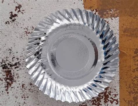 Disposable Silver Foil Paper Plate At Rs 75 Piece Paper Plate In