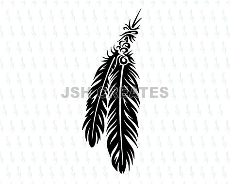 Native American Indian Feathers Svg Design
