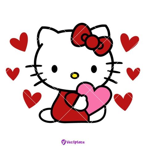Hello Kitty Cupid Svg Valentines Day Svg Cut File Cricut Png Vector Vectplace