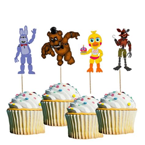 72 Pcs Cinco Noites No Freddy Freddys Bonnie Foxy Chica Barra De
