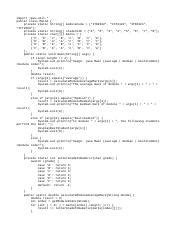 Java Program for Calculating Student Grades and Statistics | Course Hero