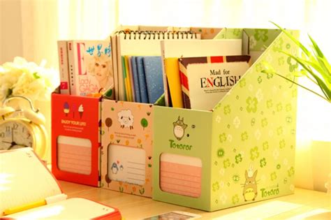 Creative Diy Office Document File Box Library Journal Book Desk Office