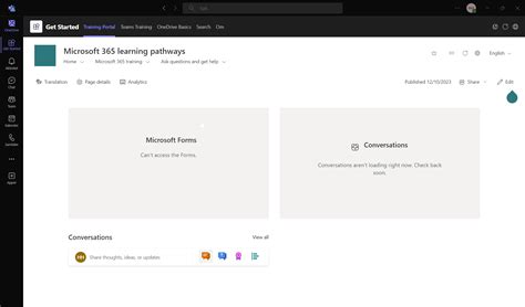 Teams App Personal Tab Viva Engangeyammer Conversation Not Loading Microsoft Qanda