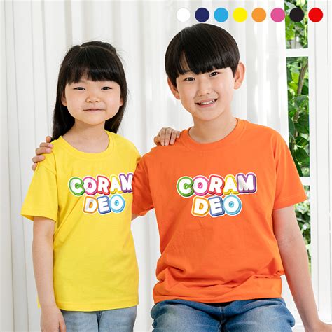 교회단체티 여름성경학교 수련회 교회티셔츠 Coramdeo 코람데오 아동용 두란노몰