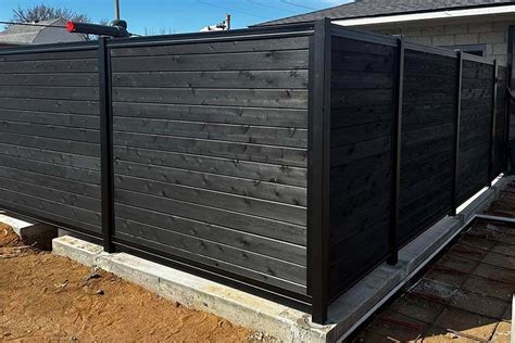 A Kit To Build A Modern Horizontal Fence Ideas Gallery