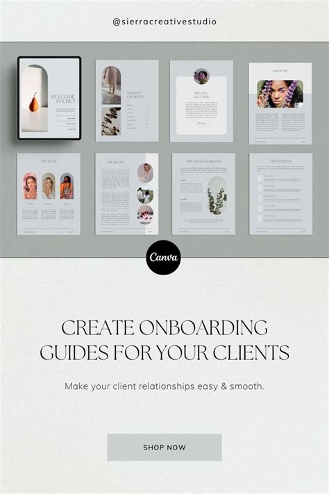 Crafty Client Welcome Packet Canva Template Client Onboarding New Client Welcome Guide Kit