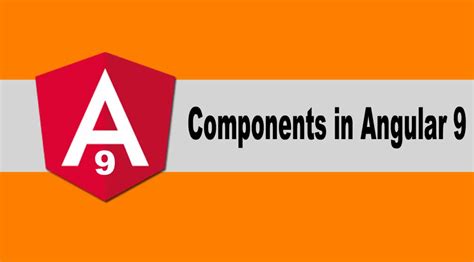 how to create components in angular 9
