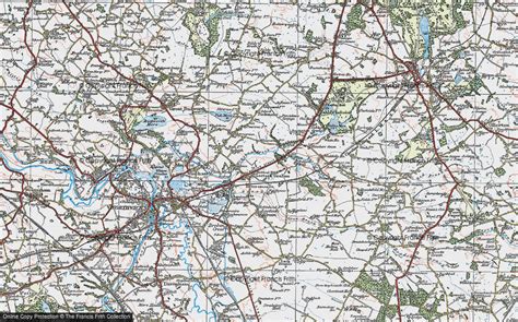 Historic Ordnance Survey Map Of Lostock Gralam 1923