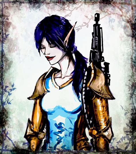 Elf Girl With Gun By Royalpaladin On Deviantart