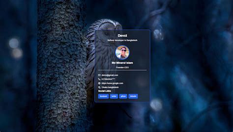 a clickable digital business card should look sleek with modern