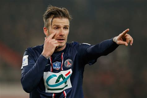 David Beckham Psg David Beckham Psgs Captain For His Final Match