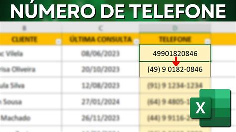 Como Fazer Formatação Automática Para Número De Telefone No Excel