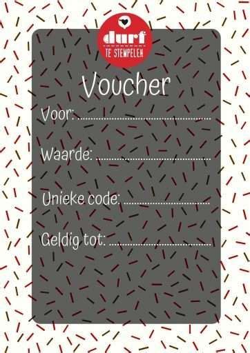 Leuke Stempel Voucher DurfTeStempelen Stempelen Sinterklaas