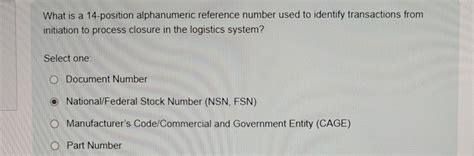 Solved What Is A Position Alphanumeric Reference Number Chegg