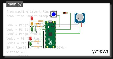Feu De Route Wokwi Esp32 Stm32 Arduino Simulator