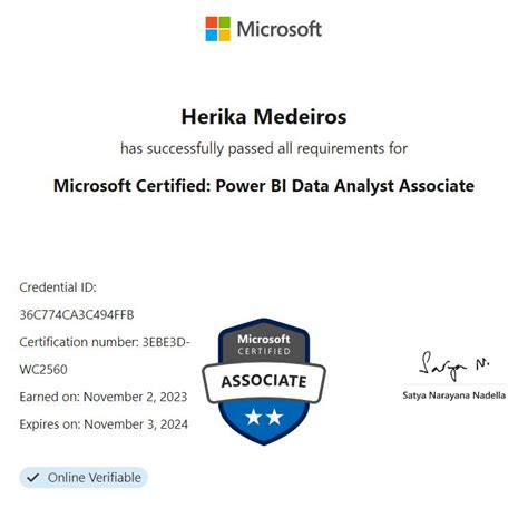 Proud To Share My Pl 300 Microsoft Certification Herika Medeiros