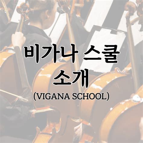 바이올린 예술 사관학교 비가나 스쿨 소개합니다 네이버 블로그
