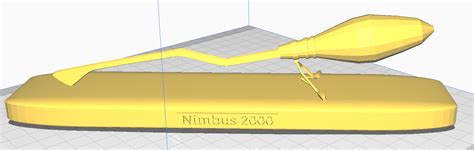 Nimbus 3000 With Decorative Base Nimbus 3000 Con Base Para Decorar