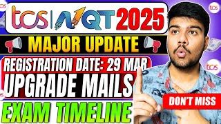 Tcs Nqt 2025 Big News Upgrade Mail Upgrade Mail Syllabus Tcs