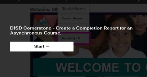 How To Create A Cornerstone Report For A Specific Course