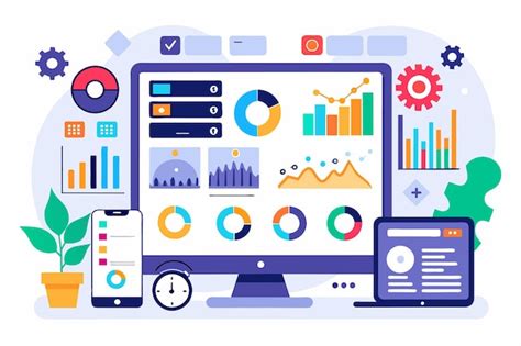 бизнес дизайн панели управления или элемент комплектов Ui Ux Премиум Ai сгенерированный вектор