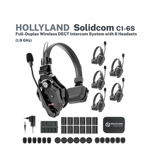 Hollyland Solidcom C1 6s Full Duplex Wireless Dect Intercom System With