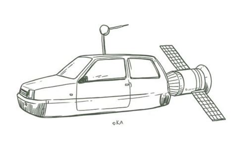Летающая машина рисунок - 74 фото
