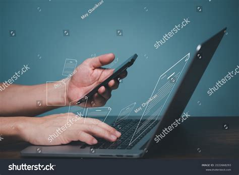 Document Management System Concept Business Man Stock Photo 2222668293