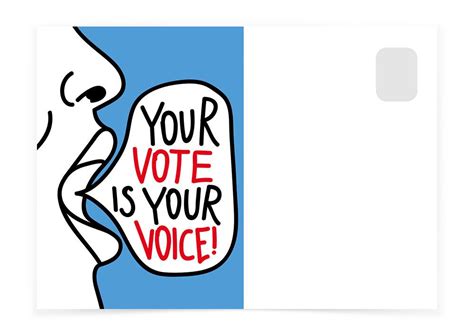 Postcards To Voters Your Vote Is Your Voice
