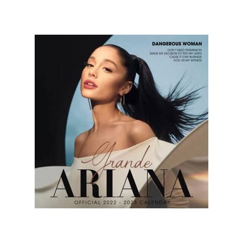 Buy Ariana Grande Calendar 2022 Ariana Grande OFFICIAL Calendar 2022