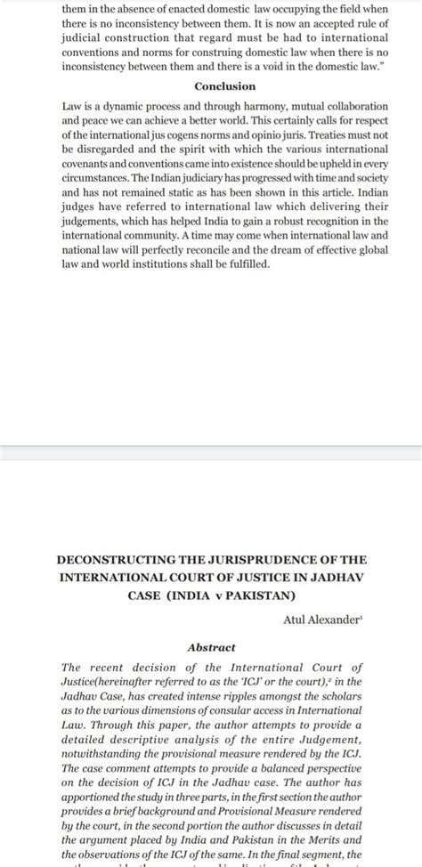 University Law Humanrights Justice Crime Pakistan India Jadhav