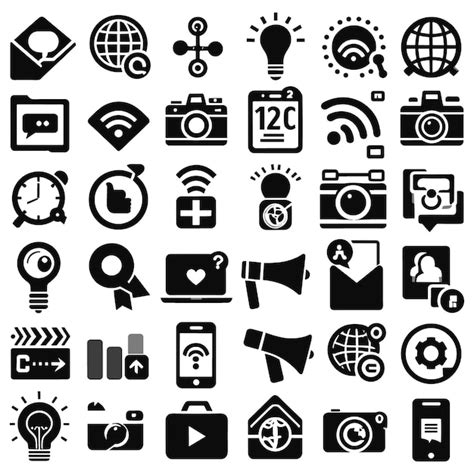 Conjunto De Iconos Vectoriales De Las Redes Sociales Vector Premium