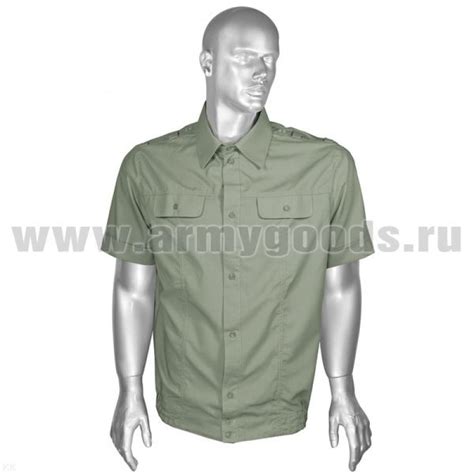 Рубашка форменная мужская оливковая купить в Минске
