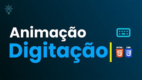 como criar animação de digitação com html e css fácil e rápido youtube