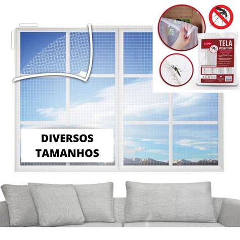 Tela Mosquiteiro Anti inseto Mosquito Janela Autocolante Vários Tamanhos Pronta Entrega