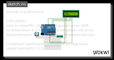 Praktikum 3 Sensor Suhu Dengan LM35 Dan LCD Wokwi ESP32 STM32