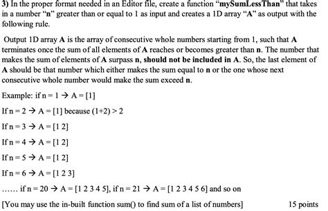 solved [matlab] in the proper format needed in an editor