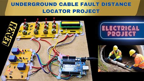 Underground Cable Fault Distance Locator Electrical Engineering Project Youtube