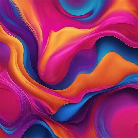 Premium Ai Image Liquid Color Background Design Fluid Gradient Shapes Composition