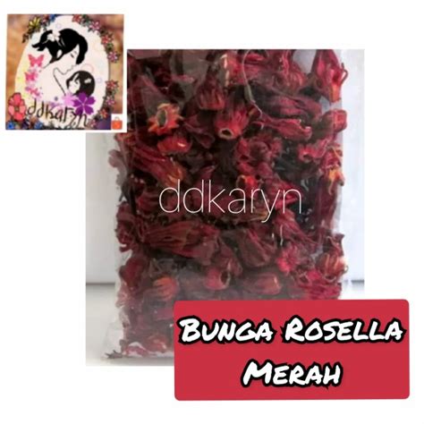 Jual 100gr Rosela Merah Teh Seduh Bunga Rosela Rossela Rossella Jakarta Barat Dkjnshop