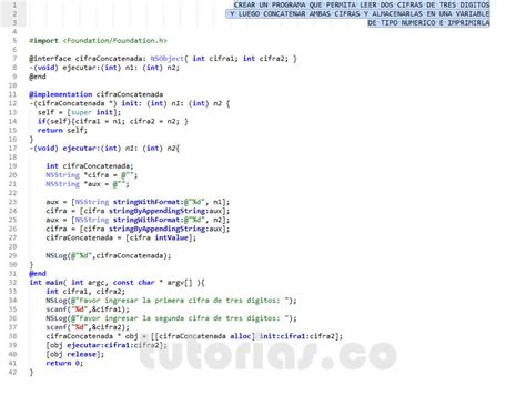 Poo Objective C Concatenar Cifras En Variable Numerica