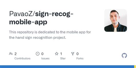 Github Pavaoz Sign Recog Mobile App This Repository Is Dedicated To The Mobile App For The