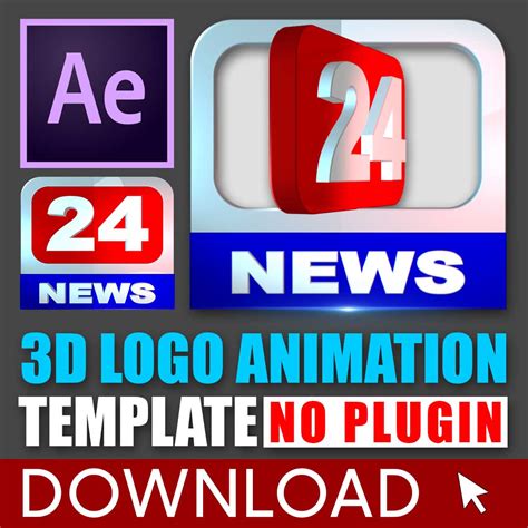 Free After Effects Template 24 News Logo Animation