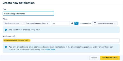 Analytics Notifications