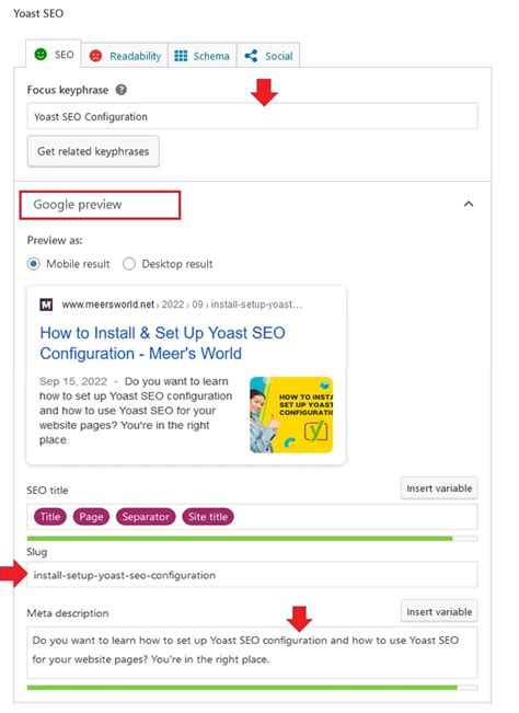 How To Install Set Up Yoast SEO Configuration Meer S World