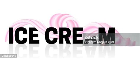 딸기 분홍색과 흰색 아이스크림 텍스트 추상 웨이브 3d 절연 스플래시 일러스트 0명에 대한 스톡 벡터 아트 및 기타 이미지 0명 3차원 형태 과일 Istock