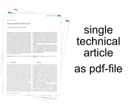 Single Technical Article Sugar Industry International