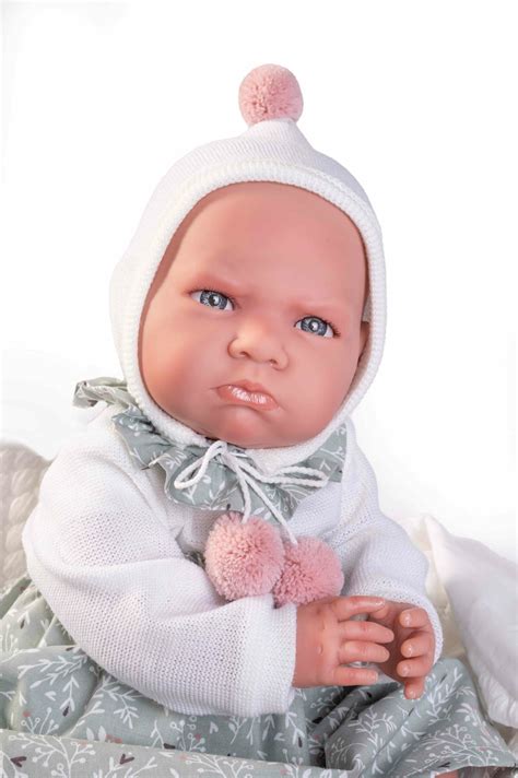Mi Primer Reborn Berta con faldón y pompones Ref 81382 Antonio